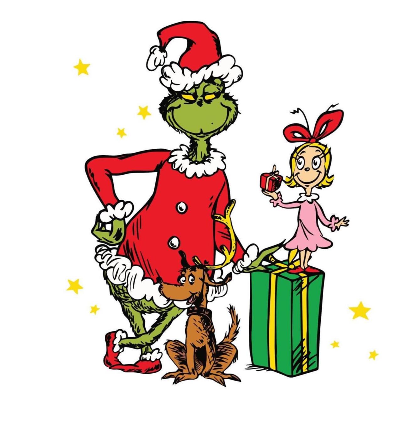Grinch & Cindy Lou Christmas PNG Holiday Clipart (digital Download - Etsy