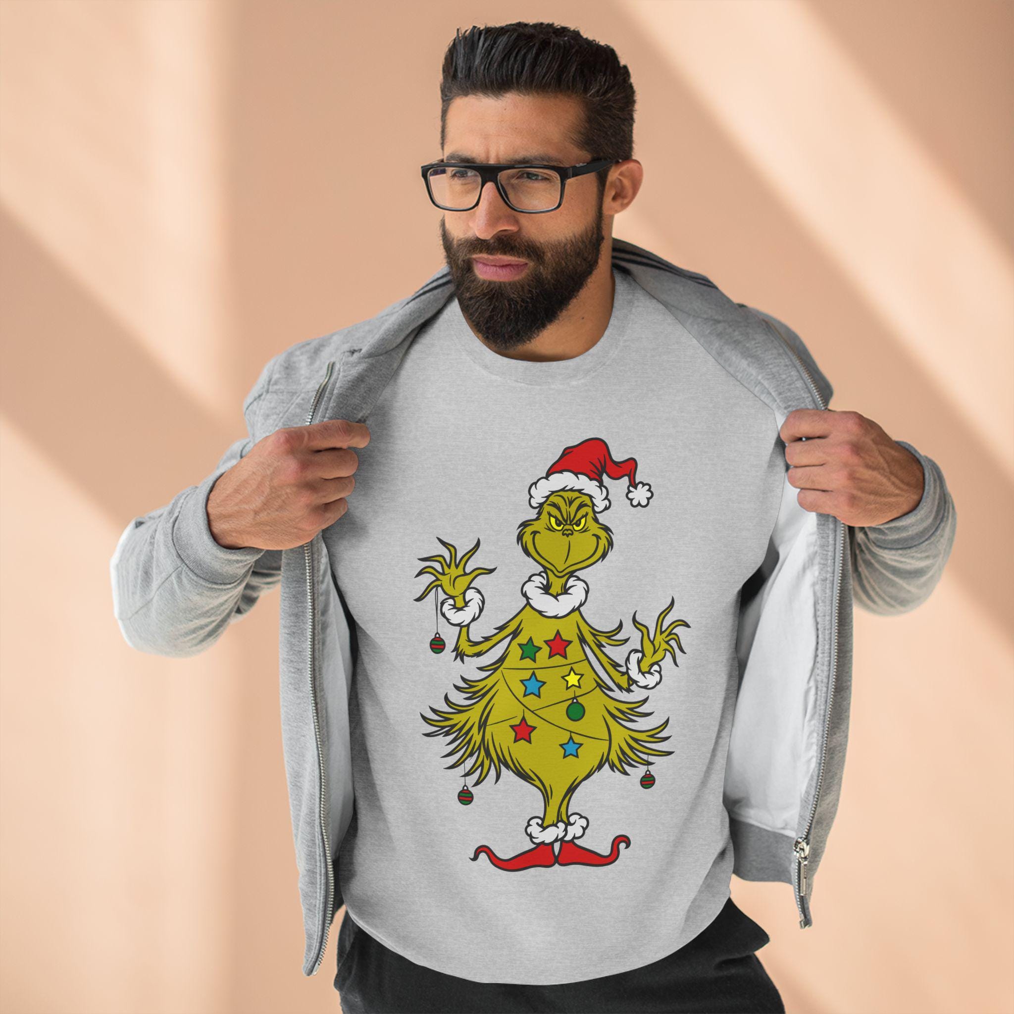 Grinch Christmas Tree SVG | Funny Grinch in Santa Hat | Grinchmas PNG ...