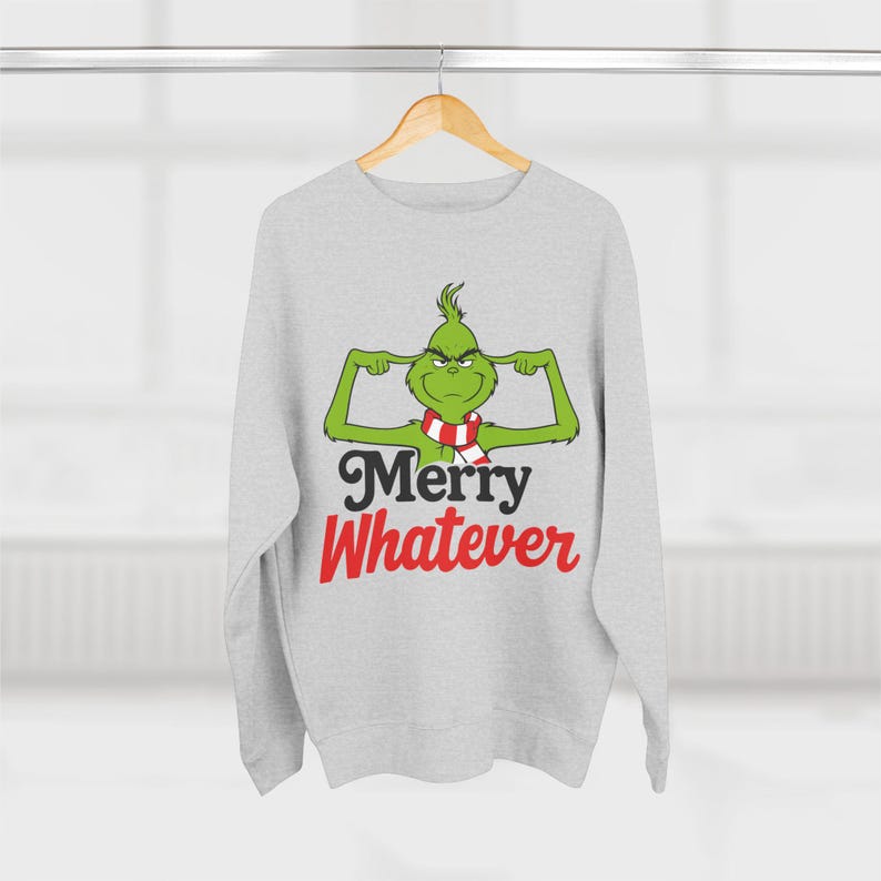 Merry Whatever Christmas Tee - Sarcastic Holiday Graphic - Etsy