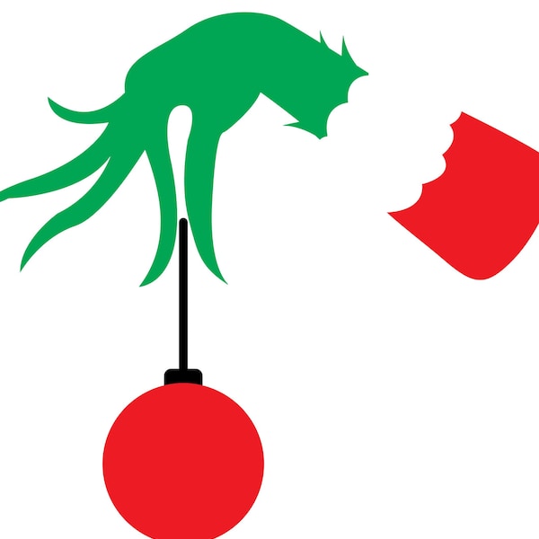 Grinch Hand Svg - Etsy