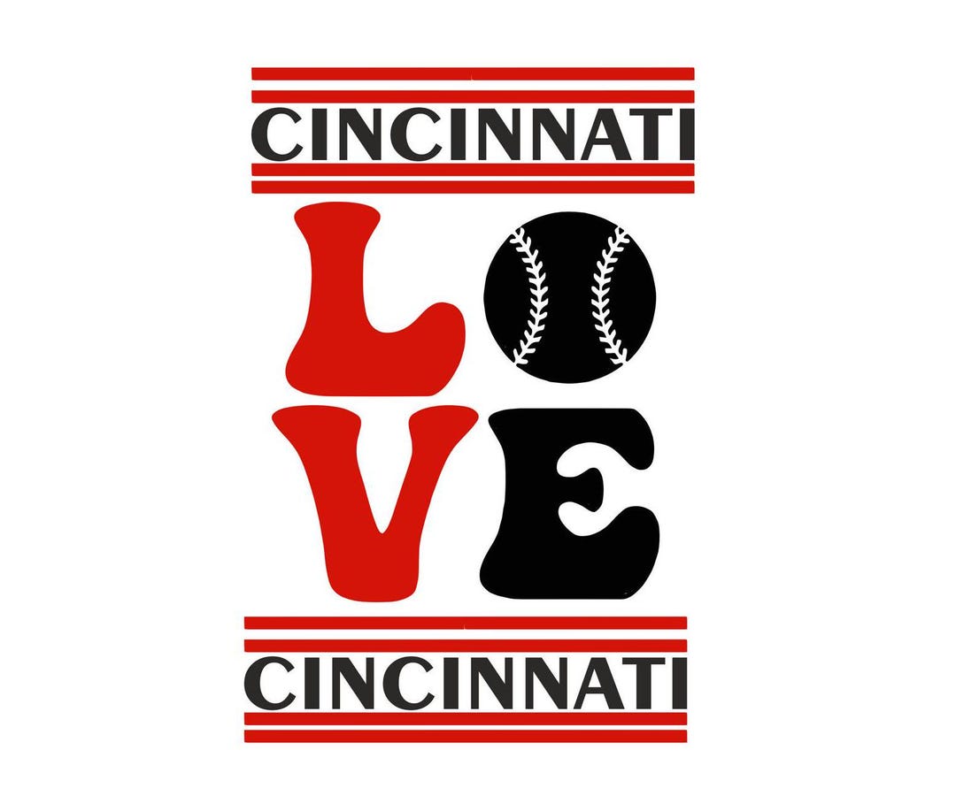 Cincy Baseball, Cincinnati Svg, Png Clipart, Dxf, Svg Files for Cricut ...
