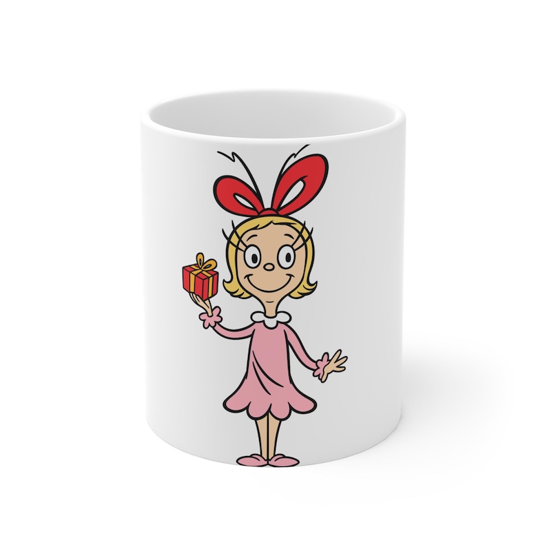 Cindy Lou Who Christmas SVG PNG | Cute Holiday Clipart | Xmas Gift Box ...