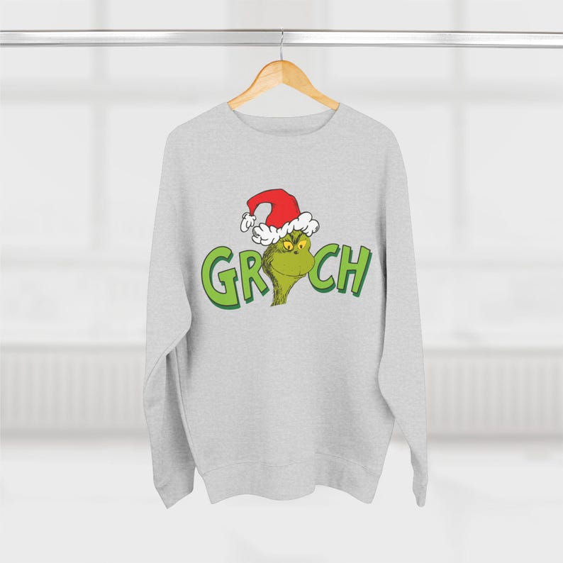 Grinch Christmas SVG PNG | Funny Grouchy Face With Santa Hat | Holiday ...