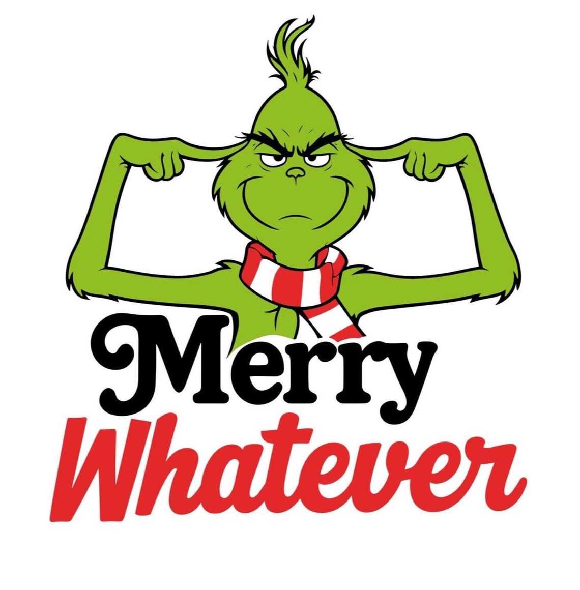 Merry Whatever Christmas Tee - Sarcastic Holiday Graphic - Etsy