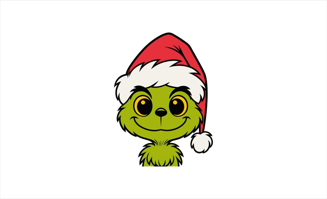 Grinch SVG Bundle | Funny Christmas Grinch Faces PNG | Cute Holiday ...