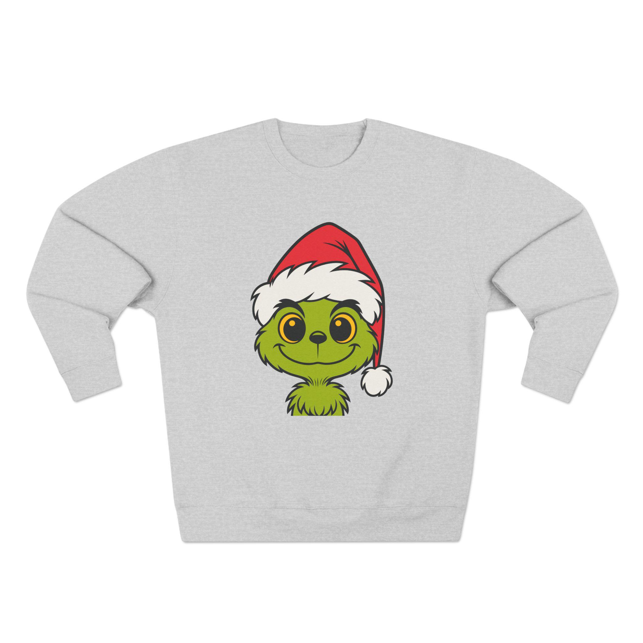 Baby Grinch Christmas SVG, Cute Grinch Face With Santa Hat, Funny ...
