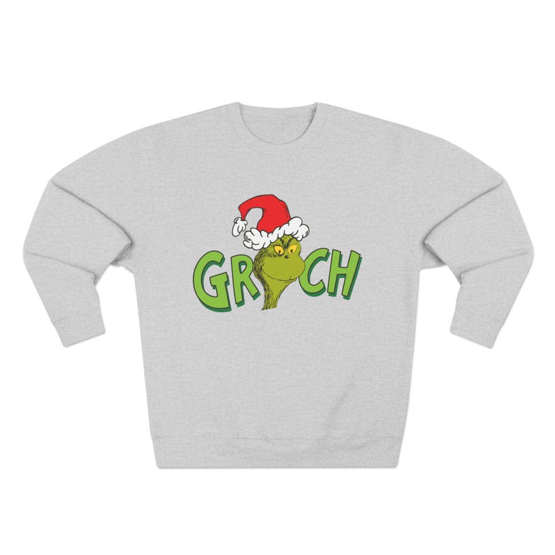 Grinch Christmas SVG PNG | Funny Grouchy Face With Santa Hat | Holiday ...
