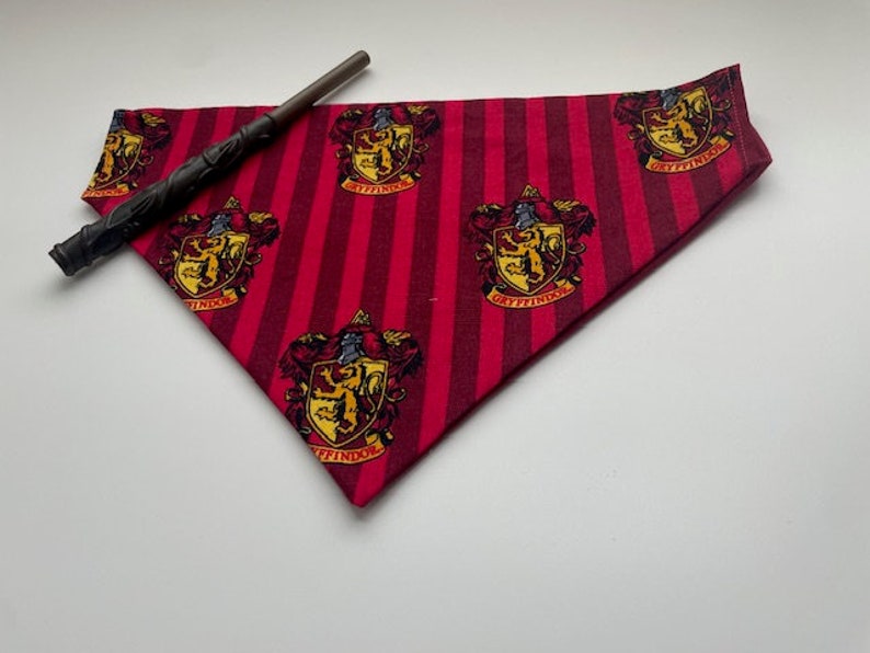Gryffindor Dog Bandana/ Hogwarts House/ Harry Potter/ Dog Bandana/ Over ...