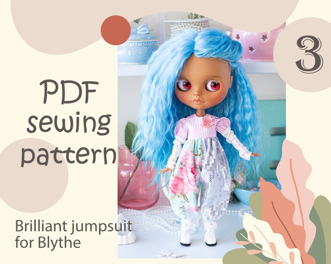 Blythe Doll Sewing Pattern and Description. Jumpsuit Blythe Doll ...