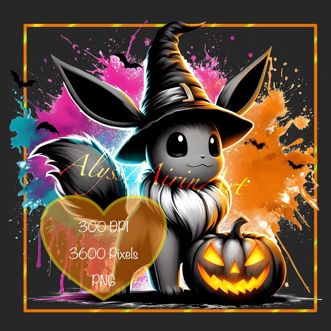 Trick or Treat Eevee - Pokémon Halloween - Gen 1 Pokémon Clipart PNG ...