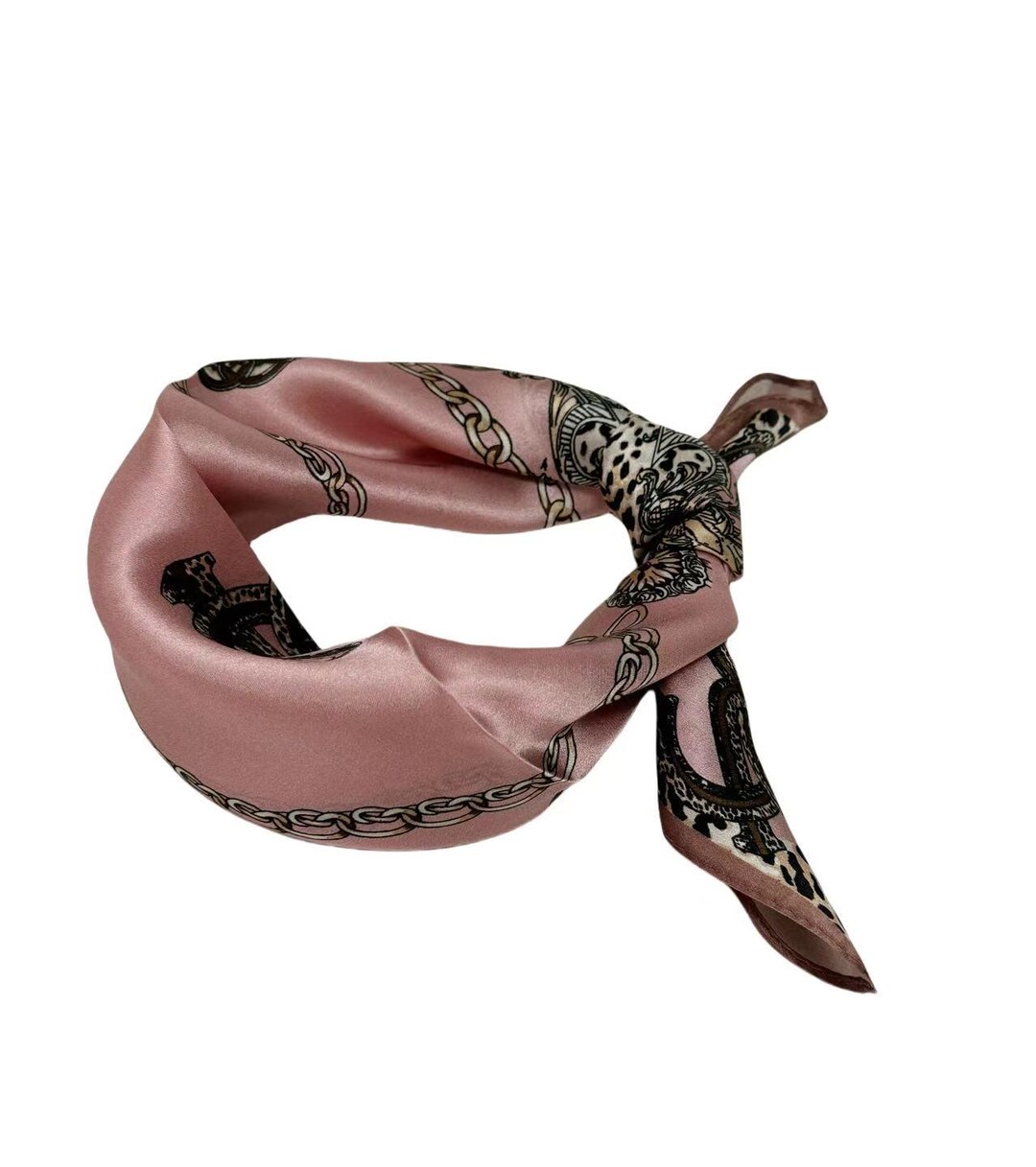 100% Mulberry Silk Scarf Classic Luxurious Silk Scarf Pink Women's Silk ...