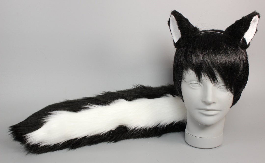 Skunk Animal Costume - Skunk Ears and Tail - Anime, Halloween, Cosplay ...