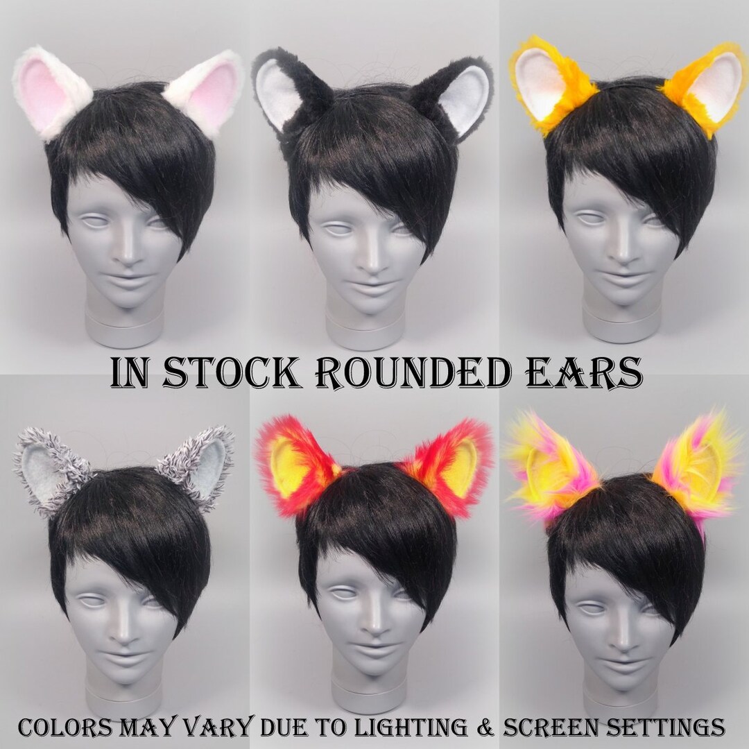 Round Animal Ears / Cosplay Ears / Furry Cosplay / Mouse Ears ...