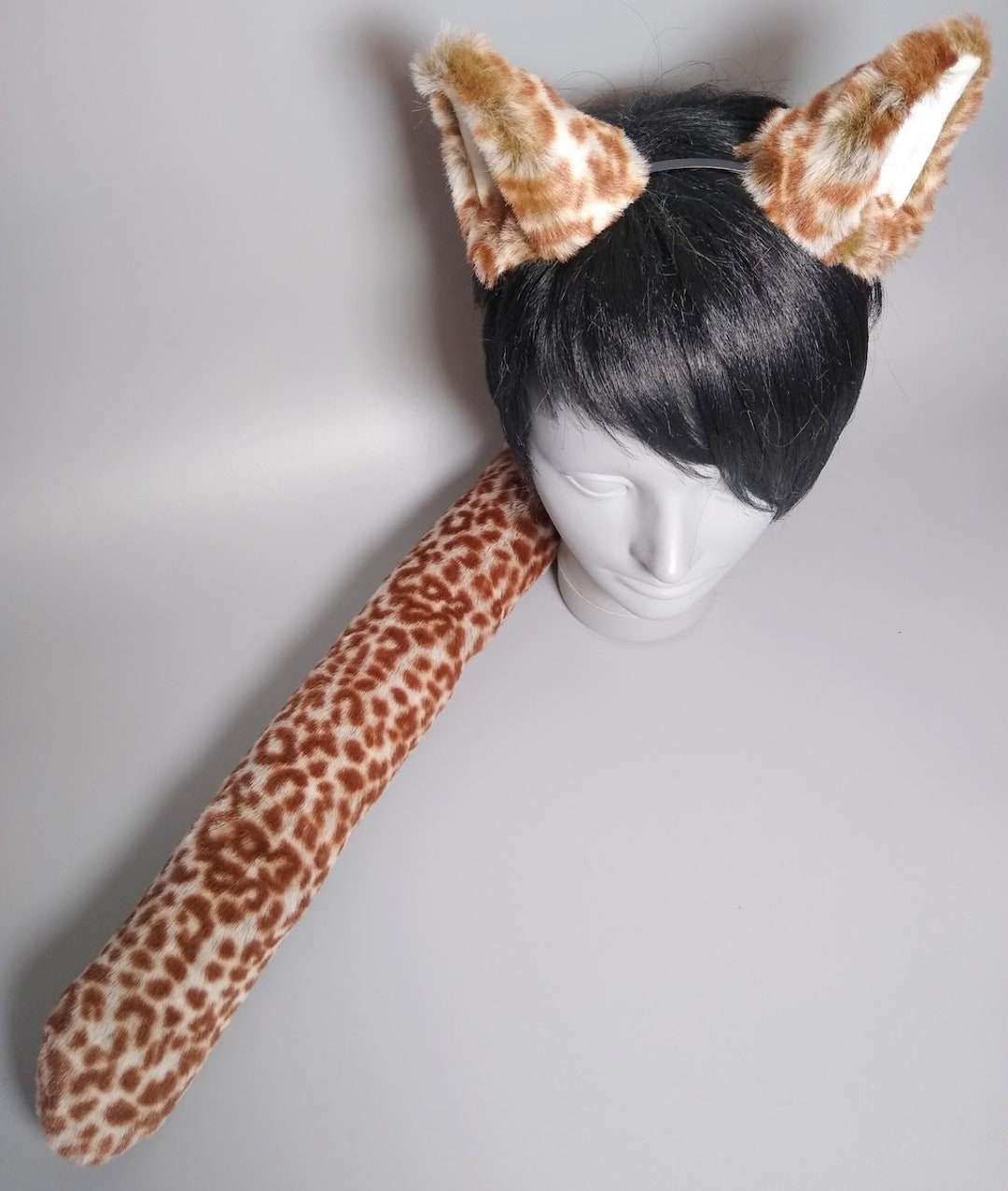 Ocelot Cat Ears and Tail / Cat Costume / Animal Cosplay / Halloween ...