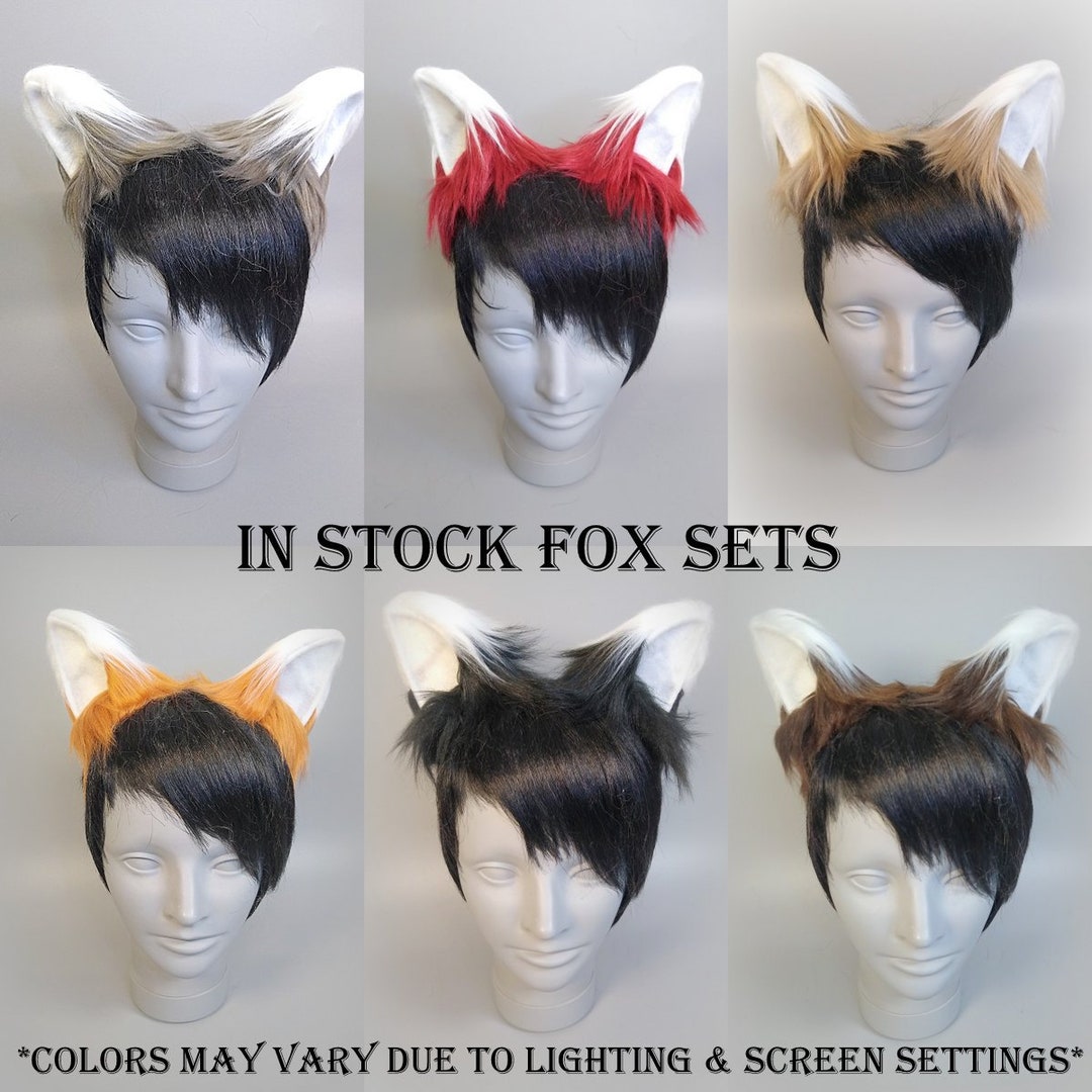 Fox Costume Ears / Faux Fur Ears / Fursona / Cosplay Ears / Halloween ...