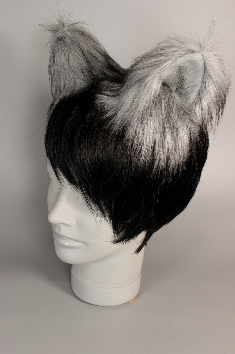 Grey Husky Wolf Costume Husky Ears and Tail Wolf Ears and - Etsy