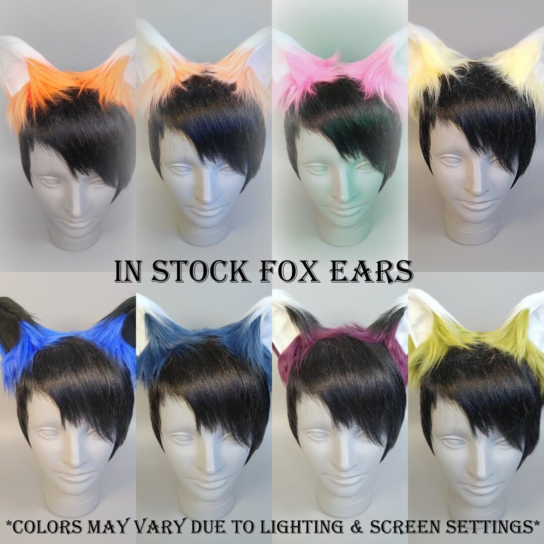 Fox Costume Ears / Faux Fur Ears / Fursona / Cosplay Ears / Halloween ...