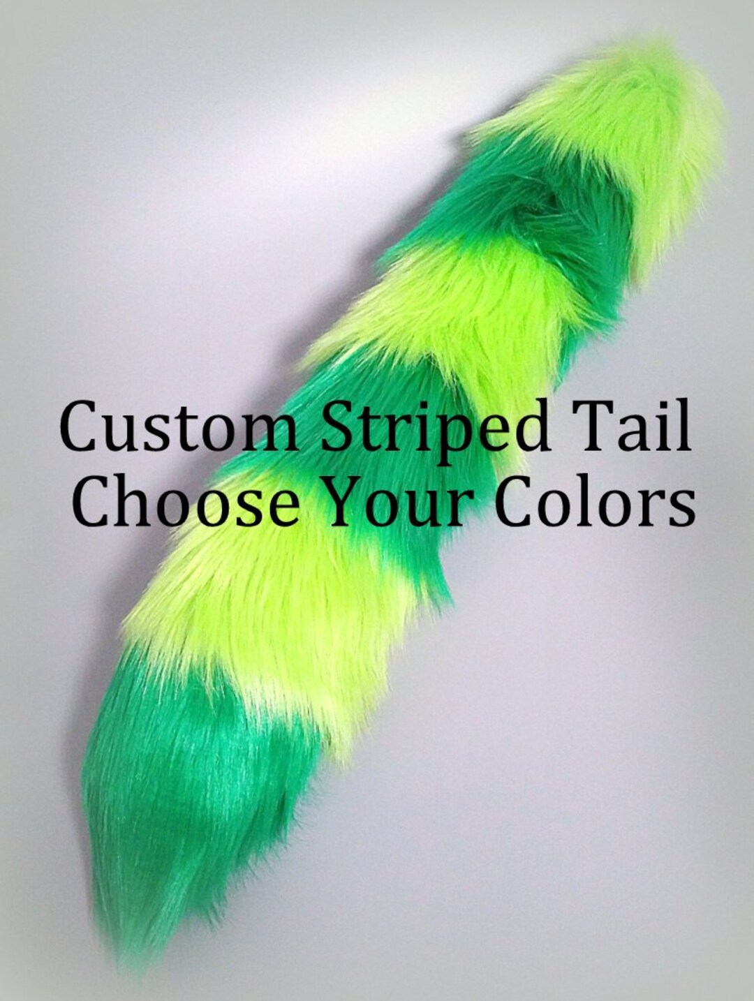 Raccoon Tail, Cheshire Cat Tail, Custom Furry Tail, Fursona, Furry ...