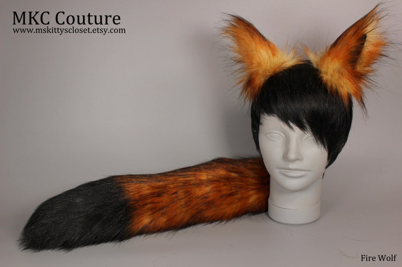 Fox Costume Fox Ears and Tail Wolf Costume Wolf Ears and | Etsy