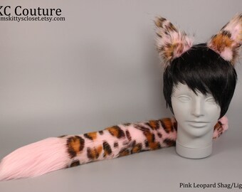 Leopard Print Ears and Tail - Etsy