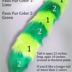 Raccoon Tail, Cheshire Cat Tail, Custom Furry Tail, Fursona, Furry ...