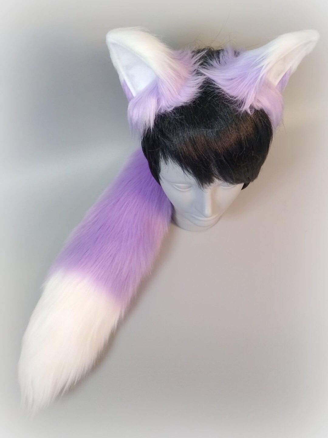 Lavender Fox Ears and Tail Costume / Cosplay Ears / Halloween Costume ...
