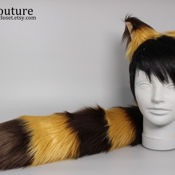 Faux Raccoon Tail Cosplay - Etsy