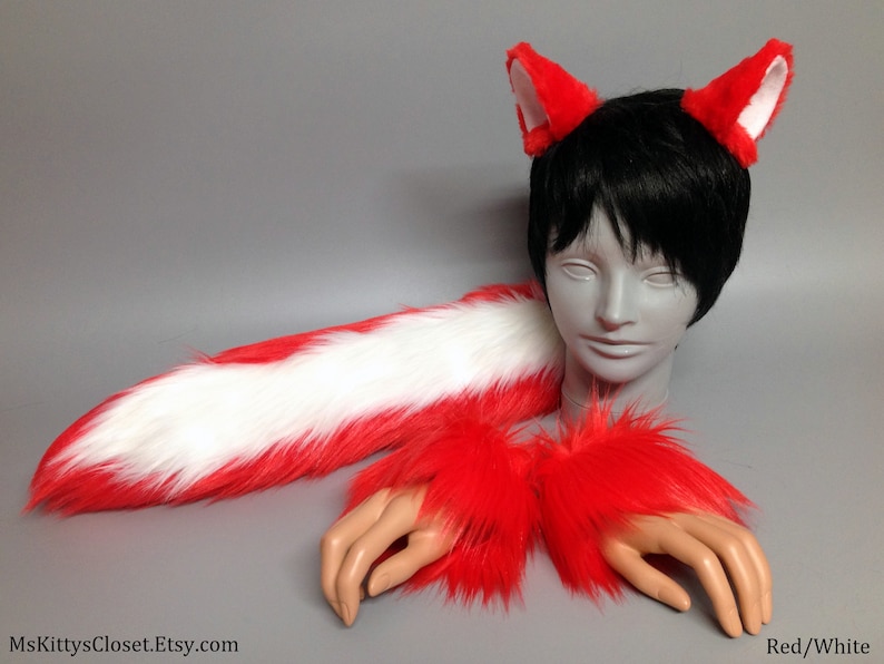 Skunk Animal Costume - Skunk Ears and Tail - Anime, Halloween, Cosplay ...