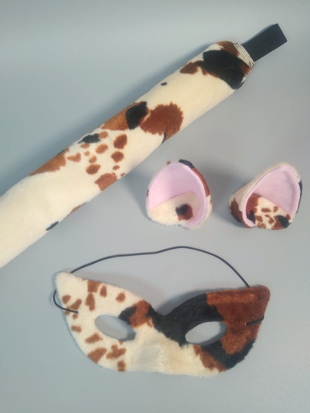 Calico Cat Costume Set: Mask, Ears & Tail, Cosplay - Etsy
