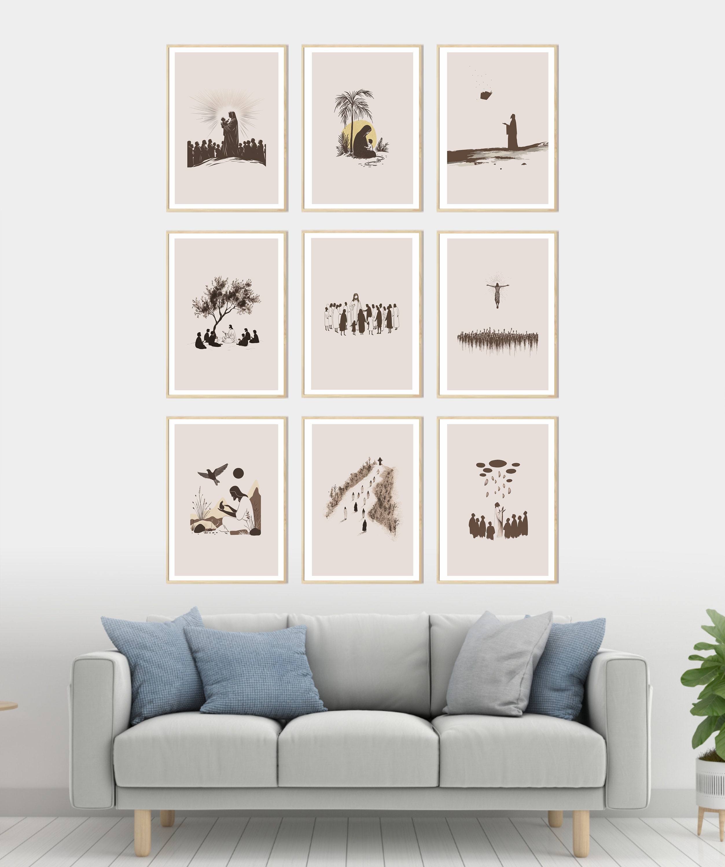 Bundle, Bible Wall Art, Jesus Isa Poster, Jesus Print, Jesus Wall Art ...