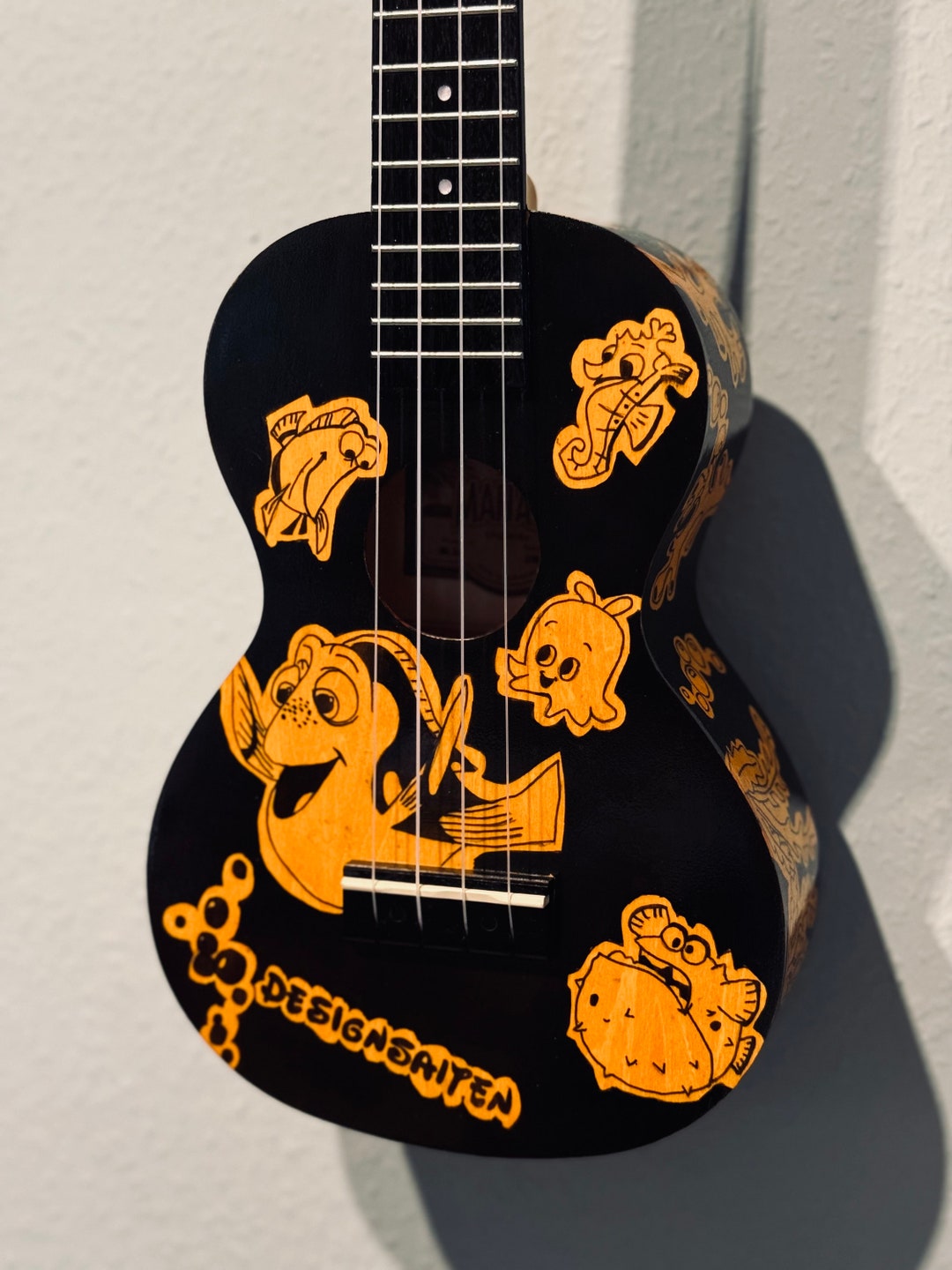 Hand-painted One-of-a-kind, Finding Nemo Ukulele, Mahalo Ukulele ...