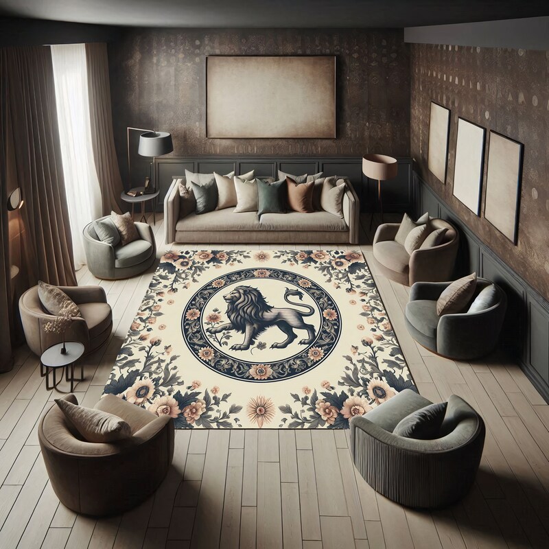 Lion Rug - Etsy