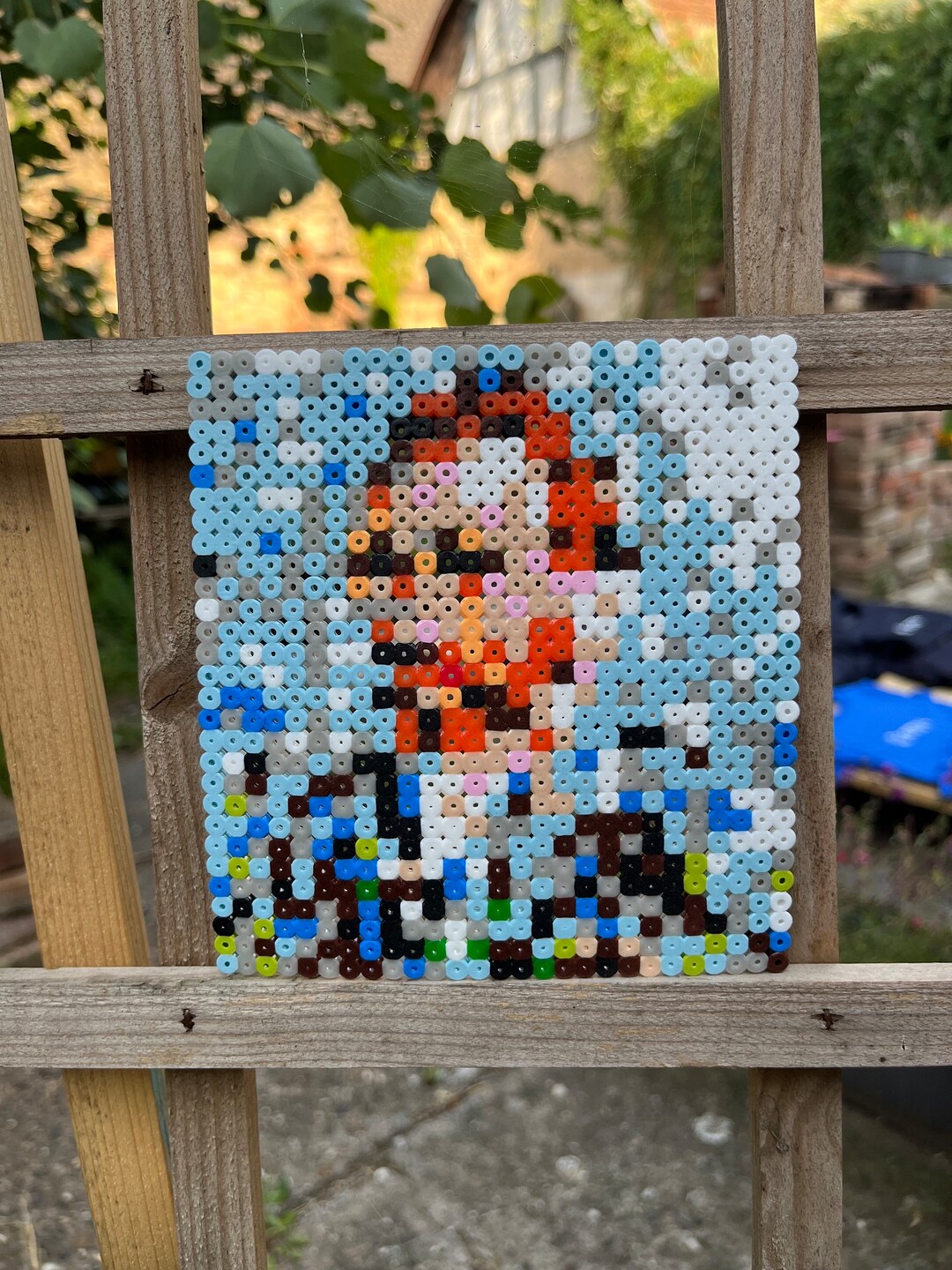Van Gogh Pixel Art Portrait in Ironing Beads - Etsy