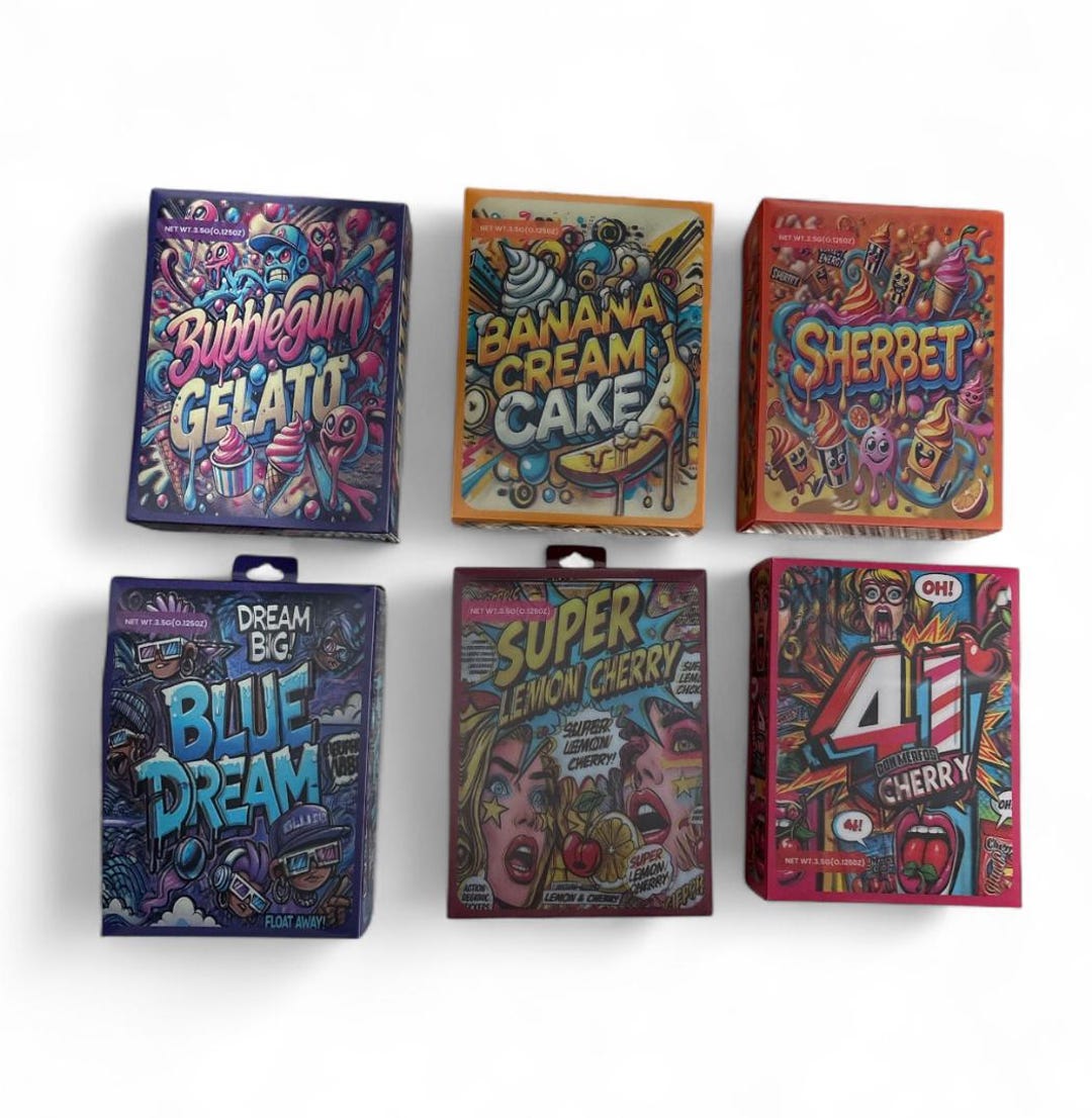 Custom Made Empty 3D Box With Bags 3.5g Size - Etsy