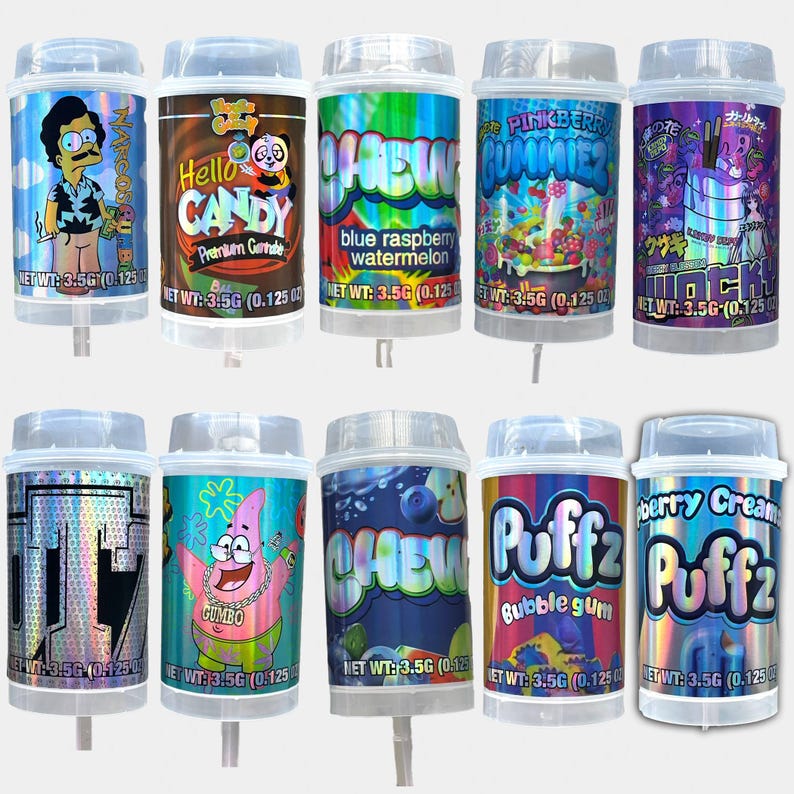 Custom Made Empty Pushh Popz 3.5g Size - Etsy