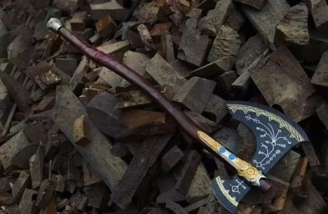 Custom Hand Made God of War Axe-kratos Leviathan Axe With Sheath, Gift ...