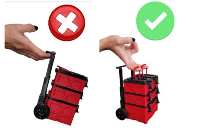 Mini Rolling Toolbox Organizer Base-box Battery Holder Decor Storage ...