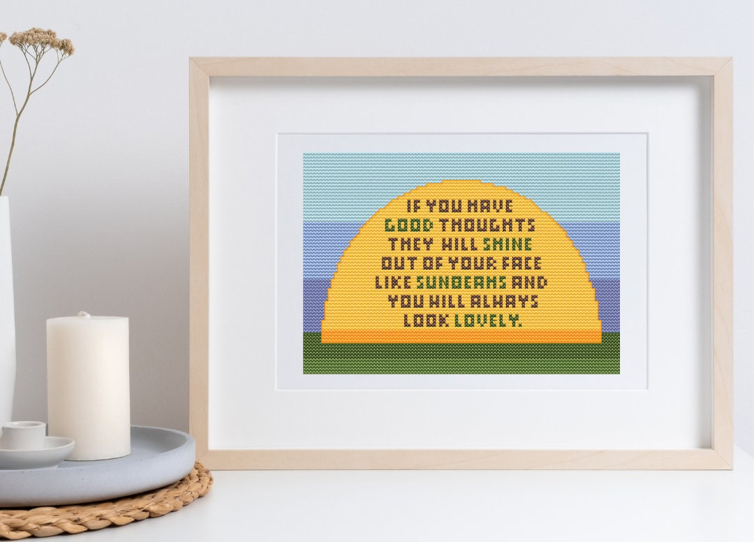 Cross Stitch Roald Dahl's 'the Twits'' Quote in a Unique Pattern. "if ...