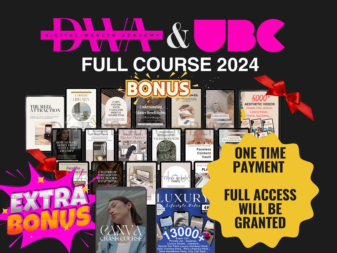 2 in 1 MRR Course DWA UBC Full Course Digital Wealth Academy & Ultimate ...