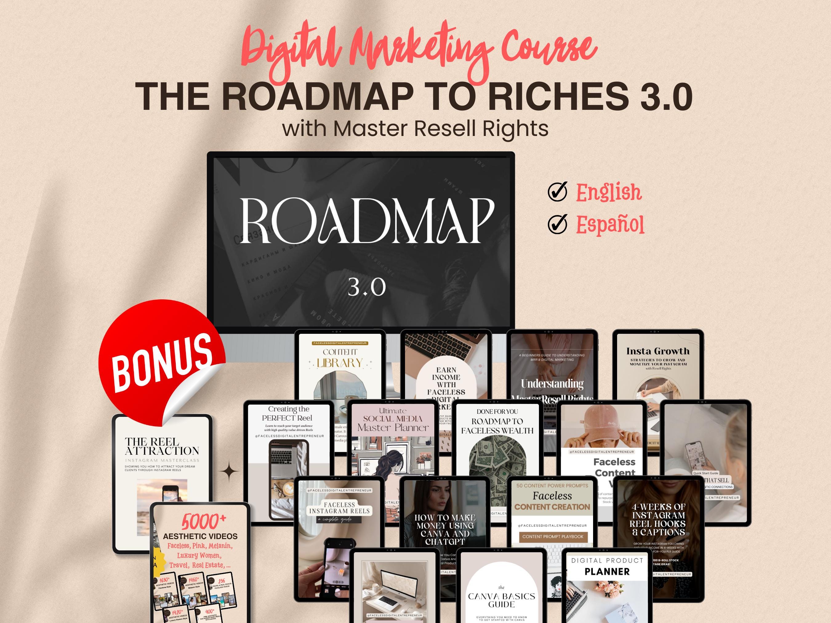 Roadmap 3.0 Course With Master Resell Rights Digital Marketing Course ...