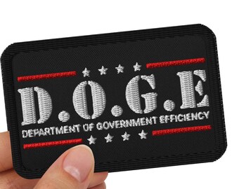 Department of Government Efficiency Embroidered Patch - Etsy