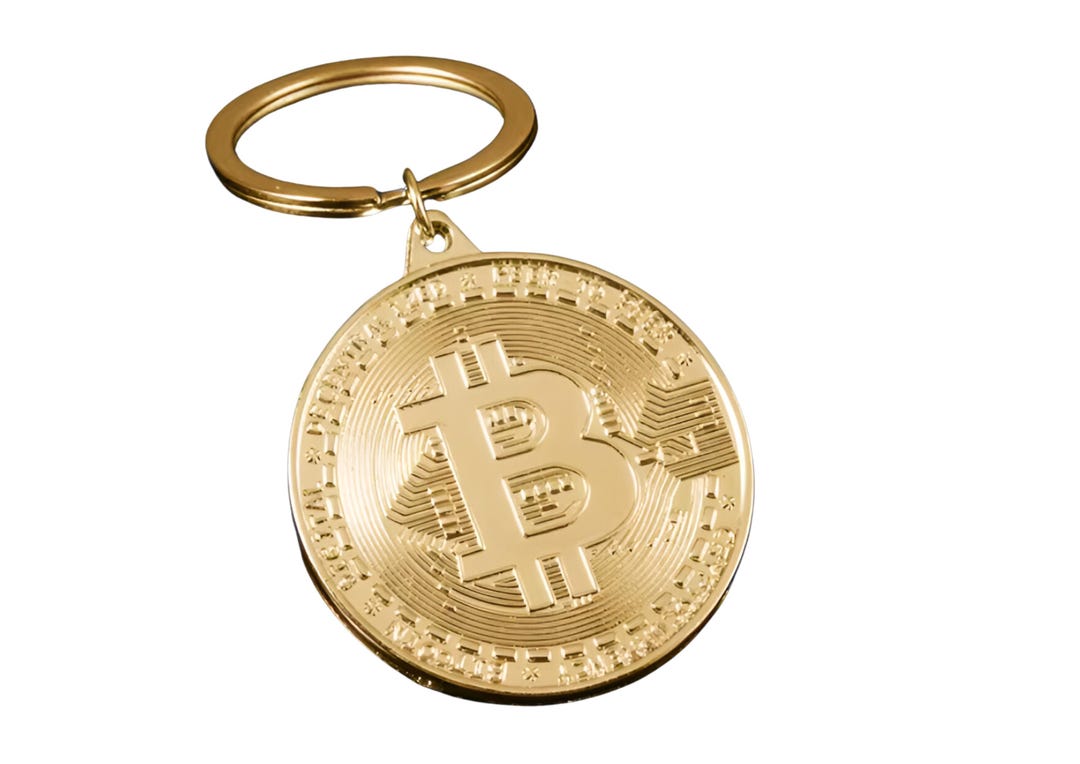 LIMITED SPECIAL OFFER: Luxurious Gold-plated Bitcoin btc Keychain ...