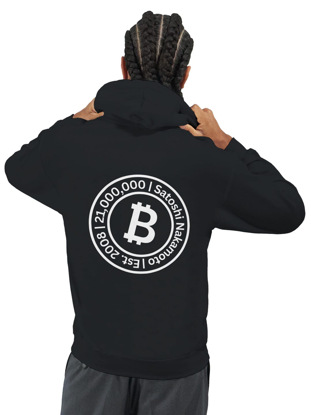 Chic Bitcoin Hoodie, Satoshi Nakamoto, Est. 2008 and 21,000,000 Print ...