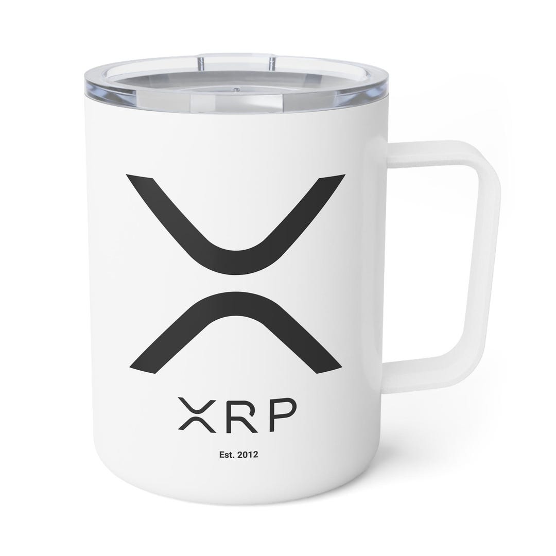 XRP Ripple Insulated Mug With Lid, 10oz (300ml),xrp Coffee Mug,xrptea ...