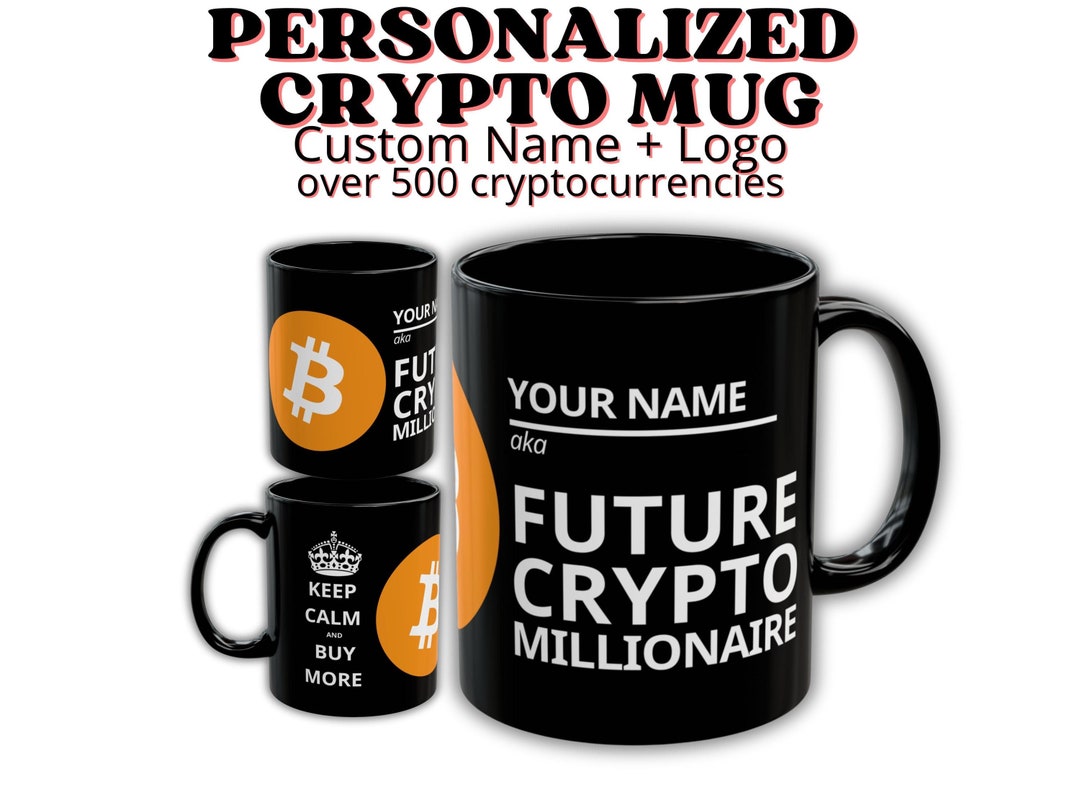 PERSONALIZED FUN Bitcoin Mug, Custom Name & Crypto Logo, Perfect Gift ...