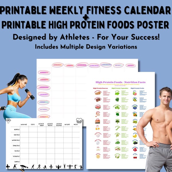 Personalized Acrylic Fitness Calendar Weekly Workout Tracker With ...