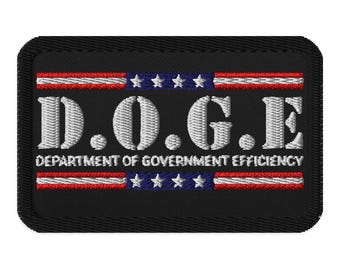 Department of Government Efficiency Embroidered Patch - Etsy
