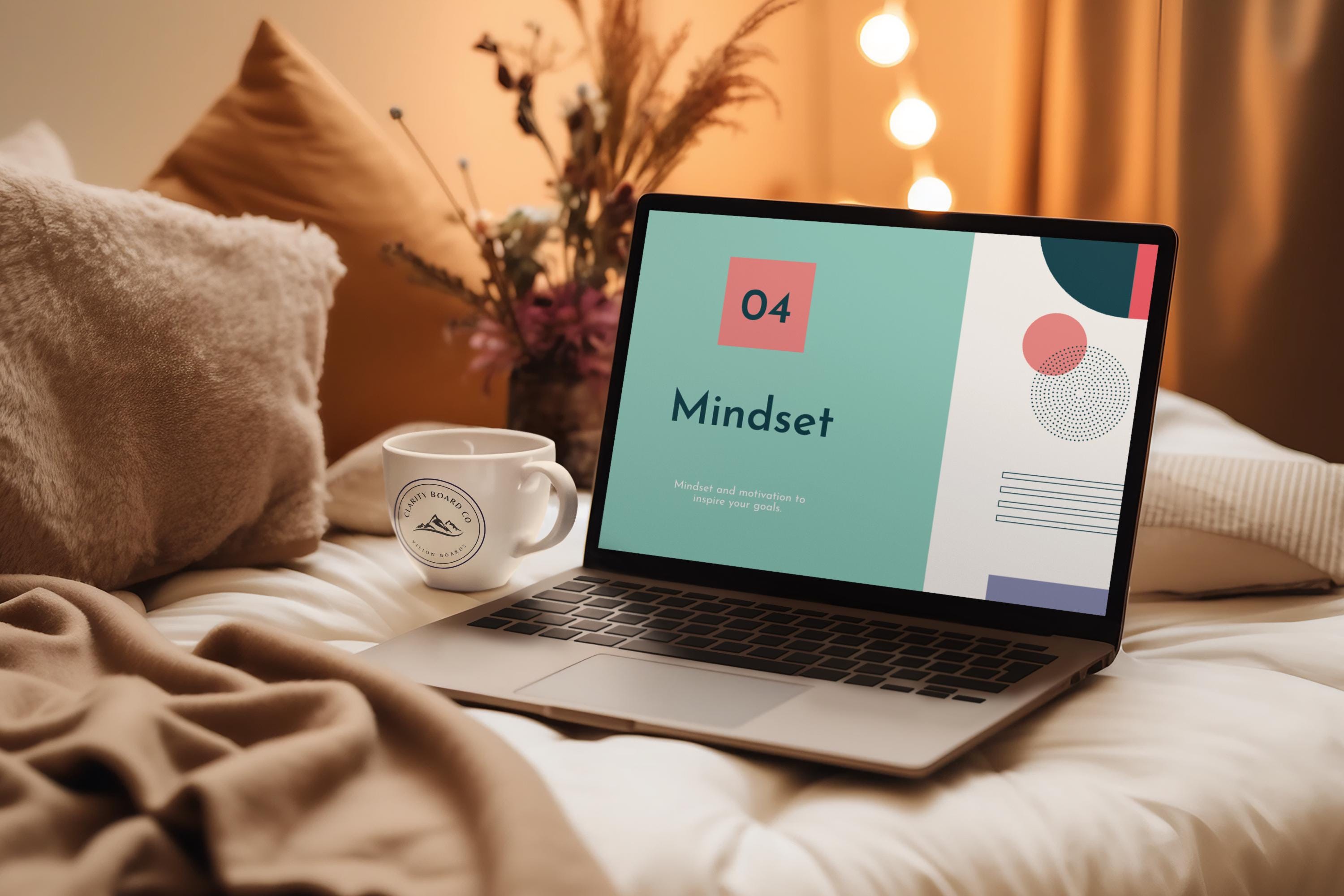 Digital Vision Board Template, Editable Google Slides Manifestation ...