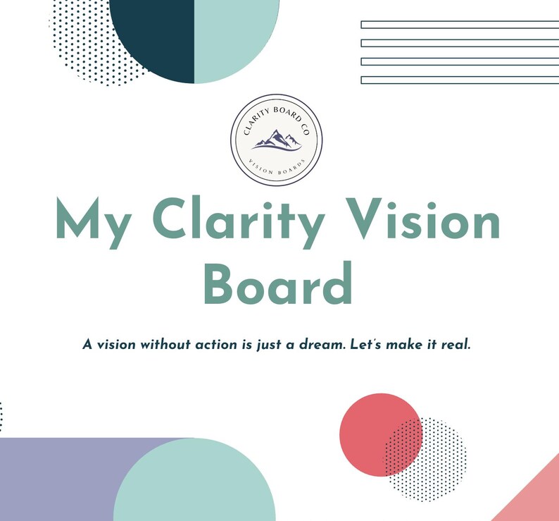 Digital Vision Board Template, Editable Google Slides Manifestation ...