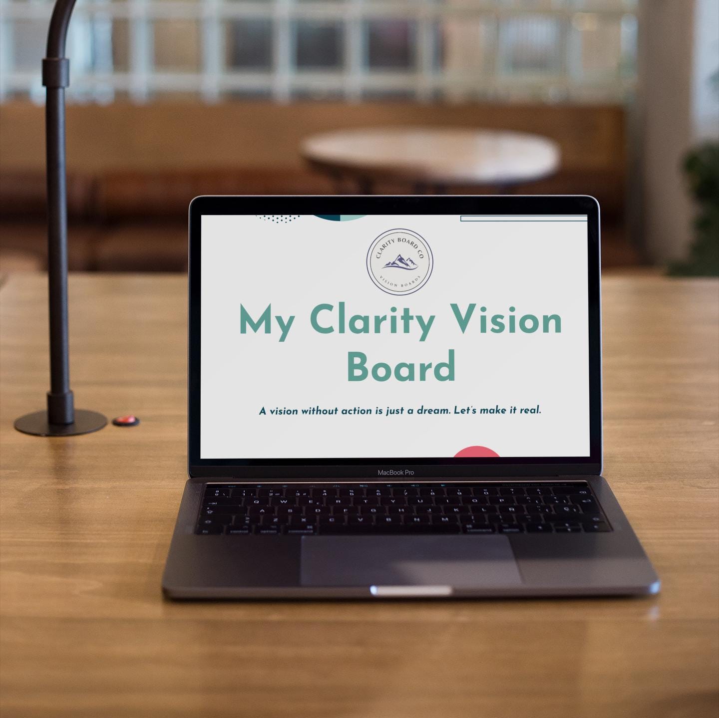 Digital Vision Board Template, Editable Google Slides Manifestation ...